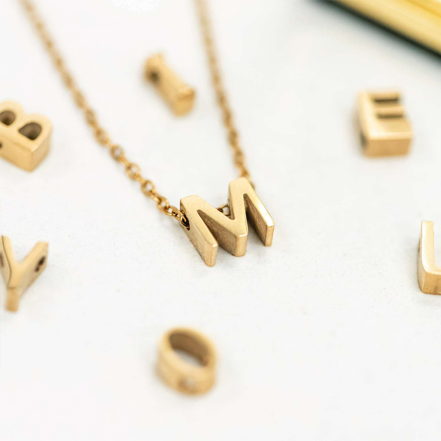 Alphabet Charms for DIY Letter Necklace