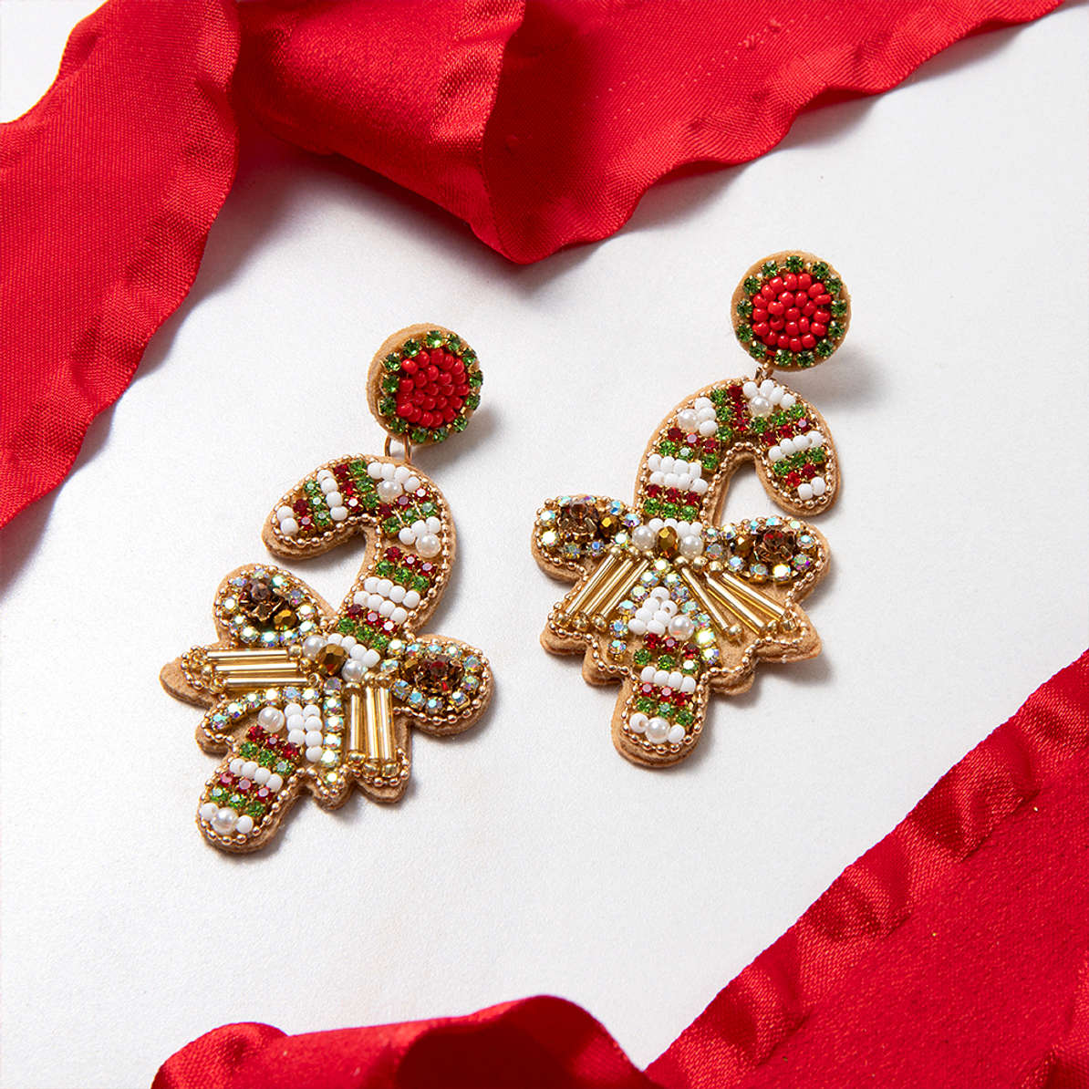 Festive Candy Cane Earrings