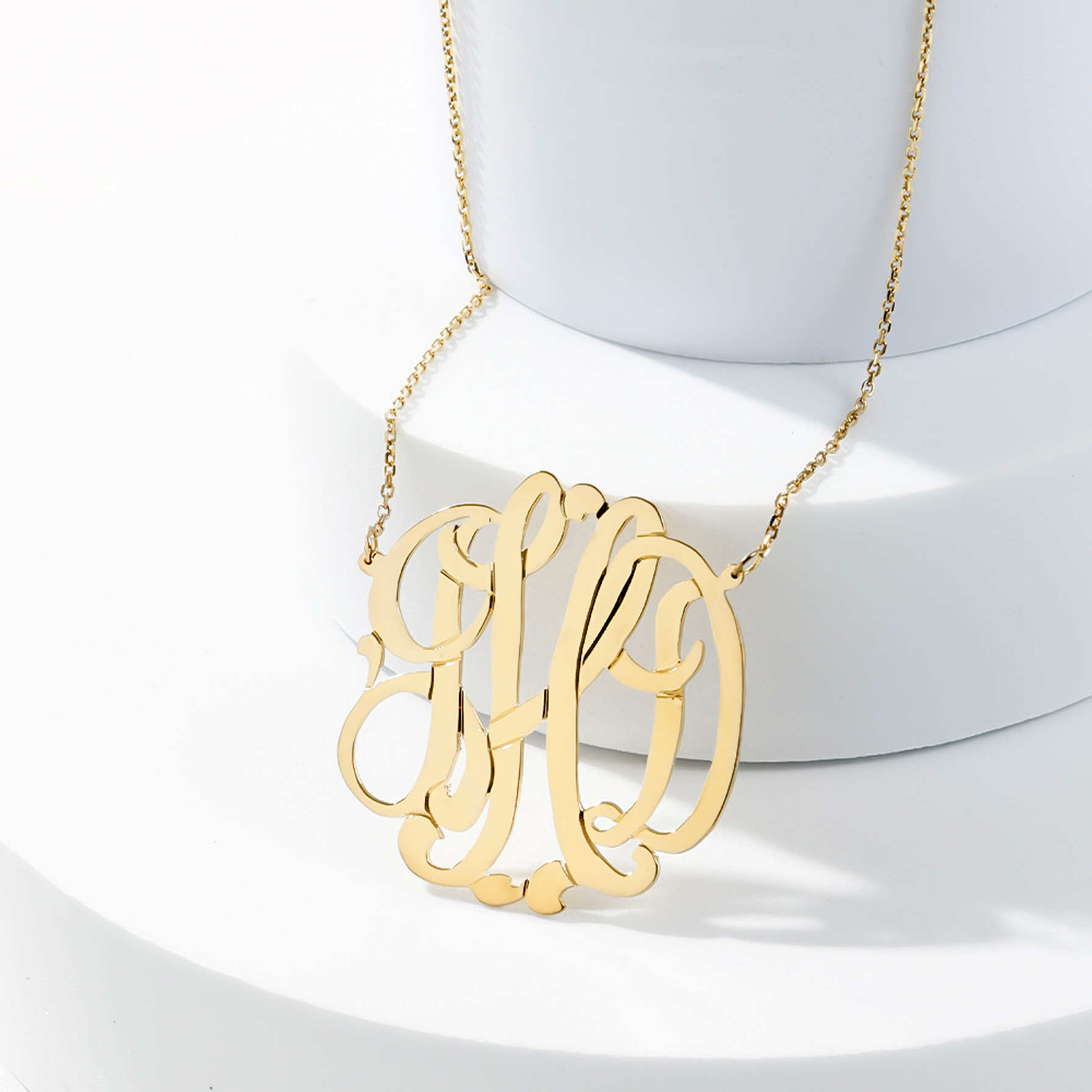 Sterling Silver Monogrammed Signature Necklace - Marleylilly