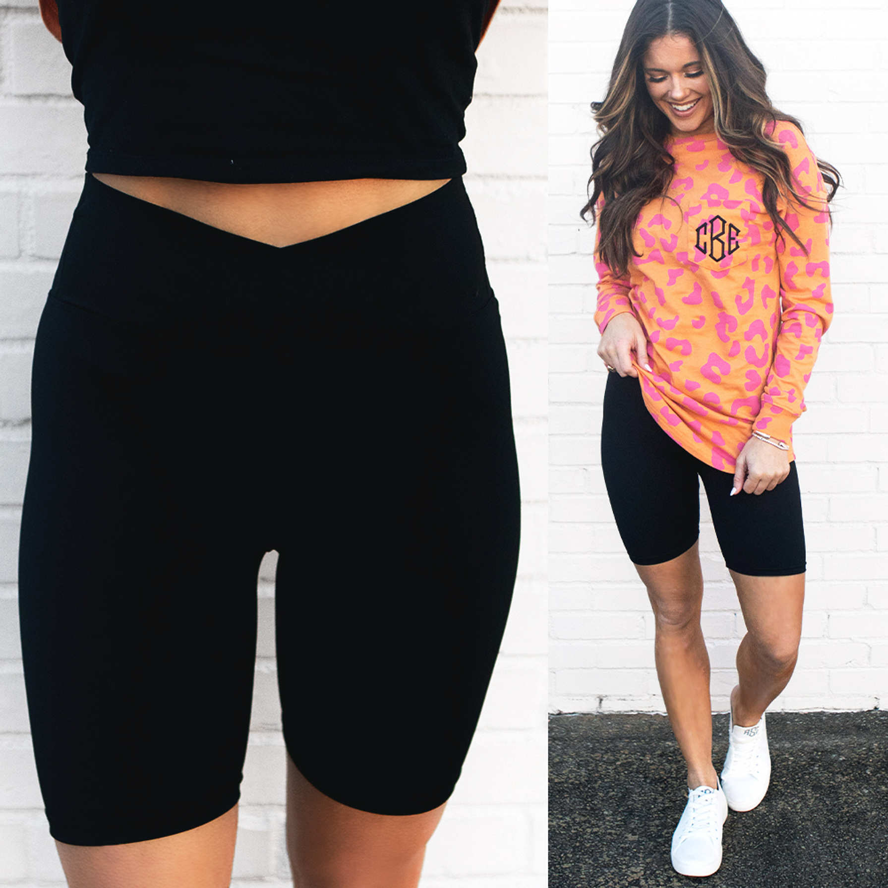 Comfy & Flattering Crossover Biker Shorts | Marleylilly