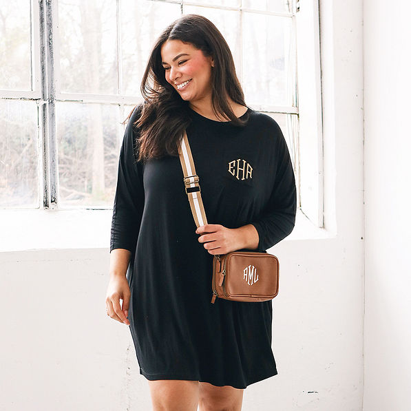 Personalized 3/4 Sleeve Dolman Dress