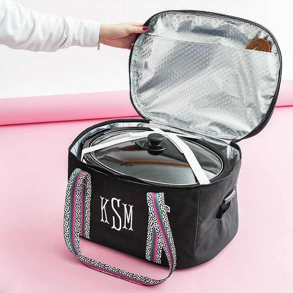 Personalized Monogrammed Crockpot Carrier | Marleylilly