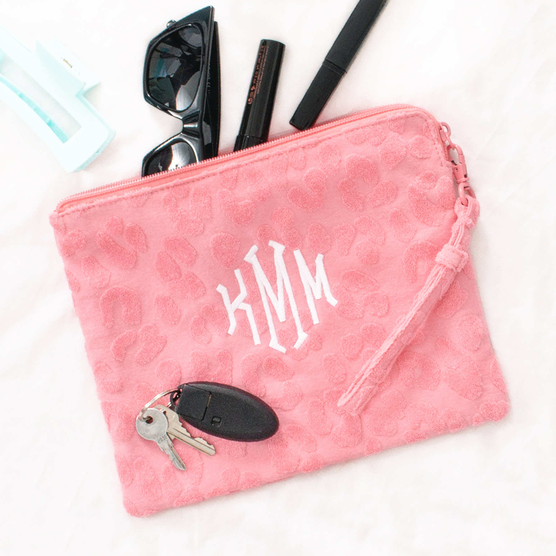 Personalized Terry Wristlet Bag