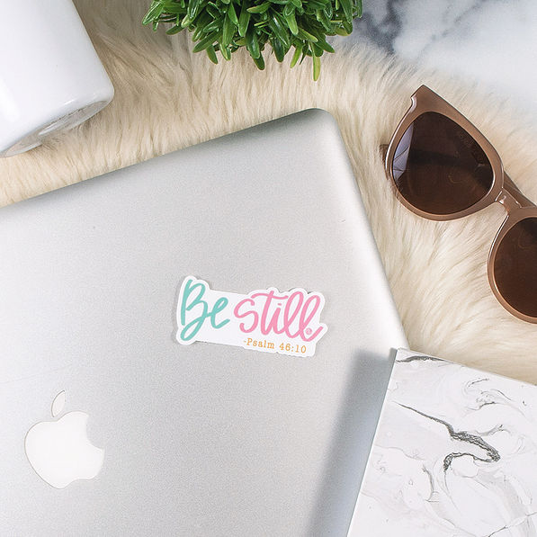 Colorful Be Still Sticker - Marleylilly