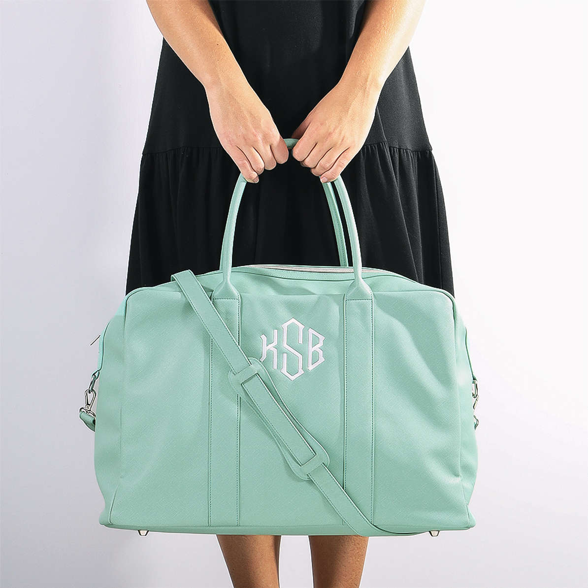 Personalized Saffiano Weekender Bag - Marleylilly