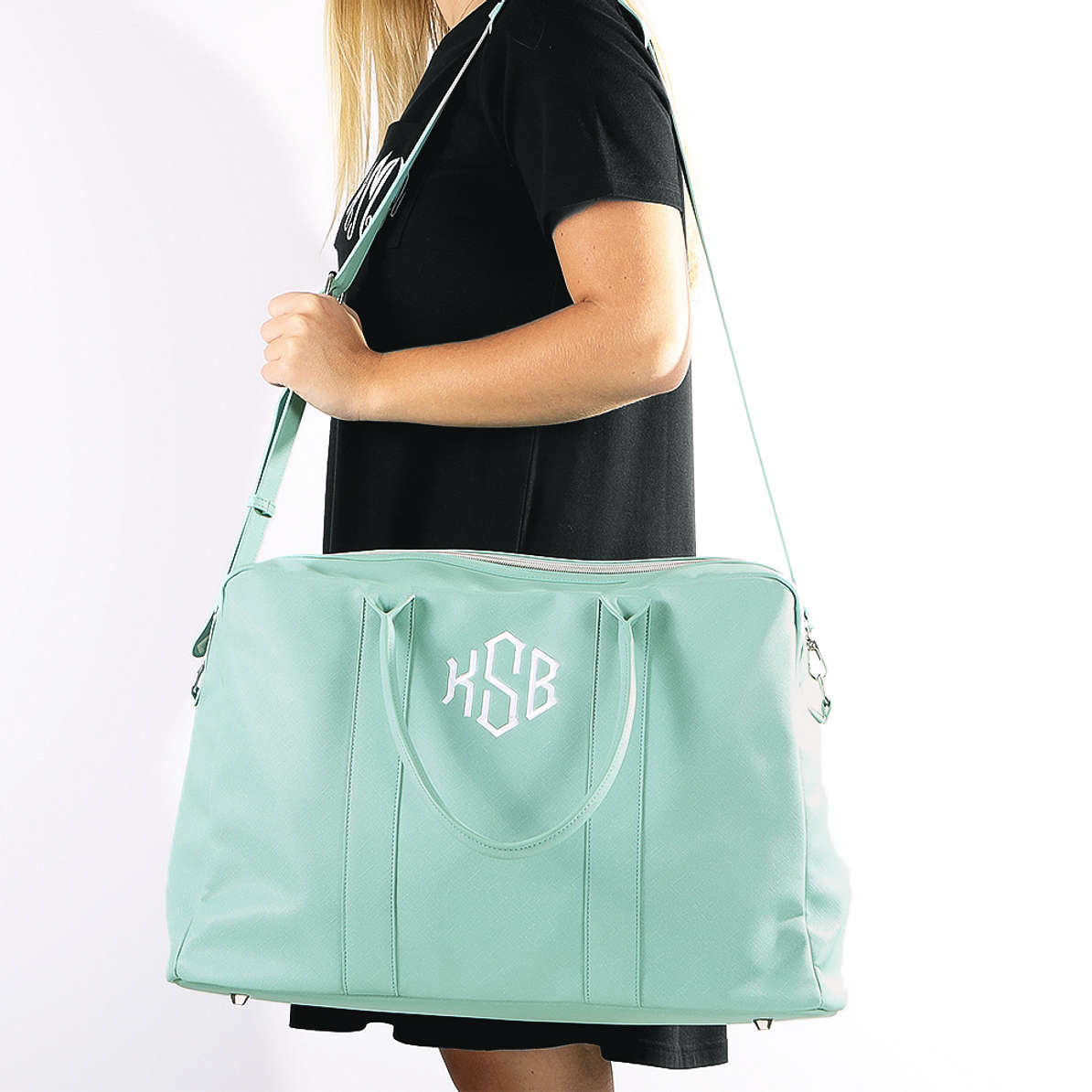 Personalized Saffiano Weekender Bag - Marleylilly