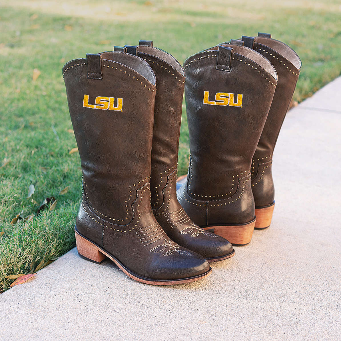 Louisiana State University Cowboy Boots in Brown
