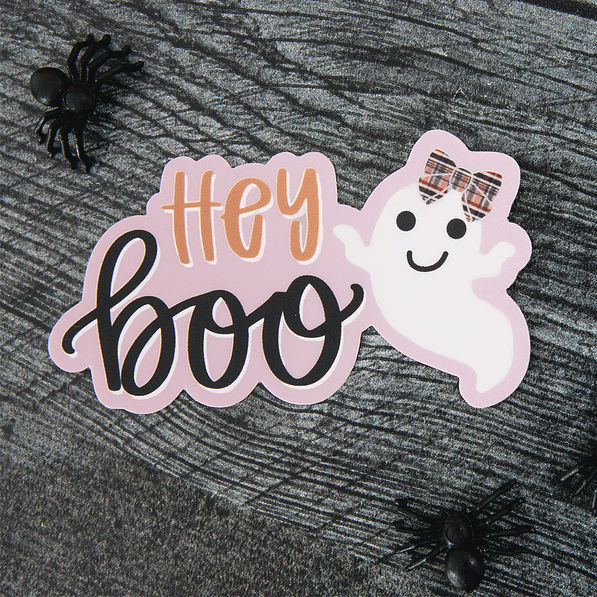 Hey Boo Vinyl Sticker