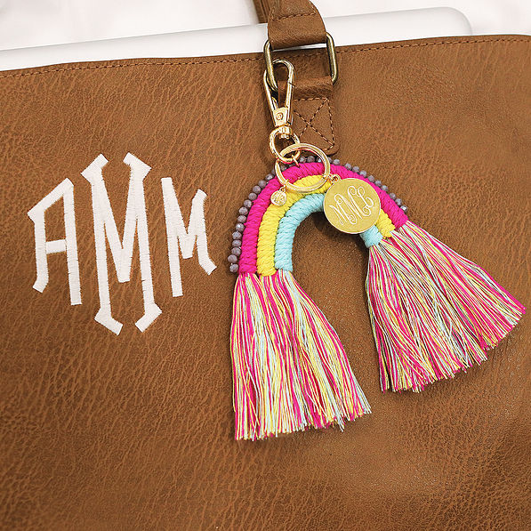 Personalized Rainbow Keychain - Marleylilly
