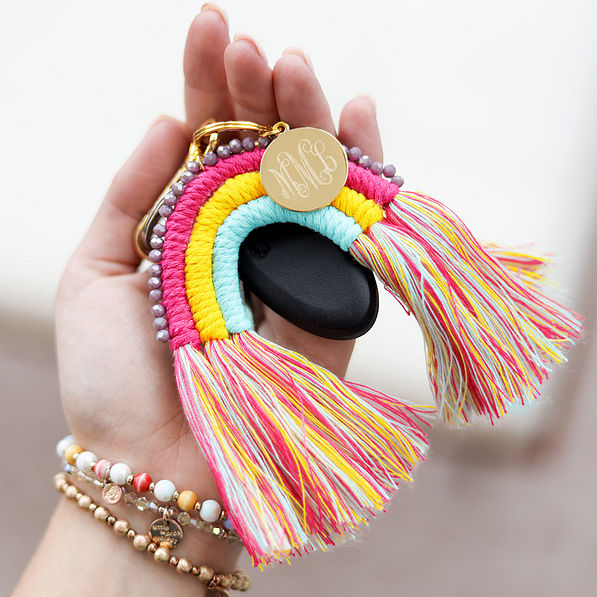Personalized Rainbow Keychain - Marleylilly