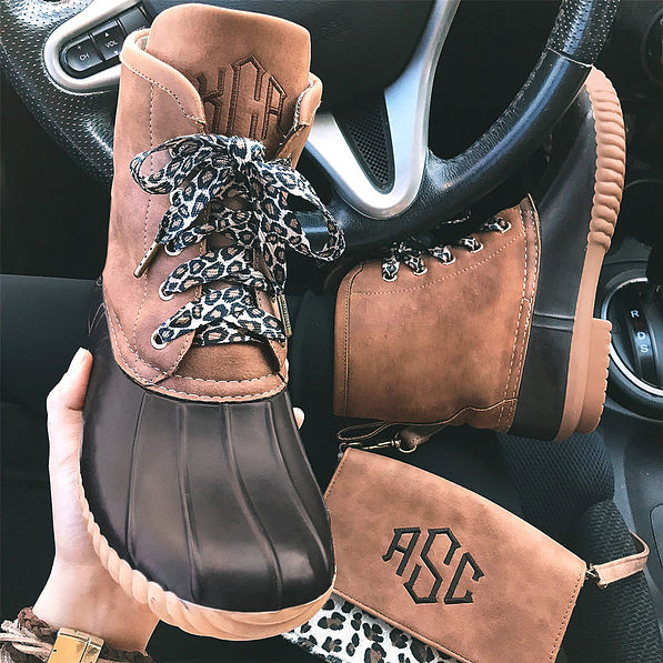 Monogrammed Duck Boots - Marleylilly