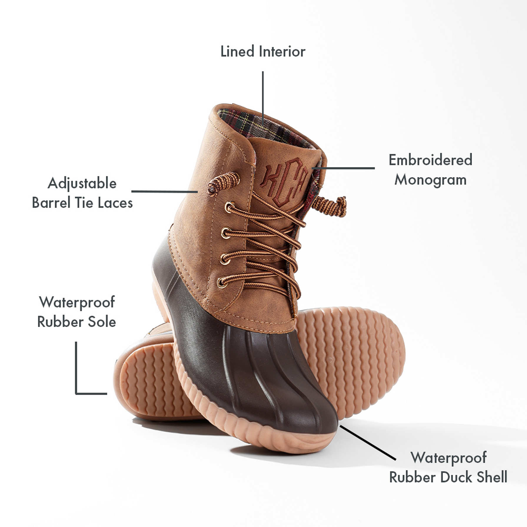 Monogrammed Duck Boots - Marleylilly