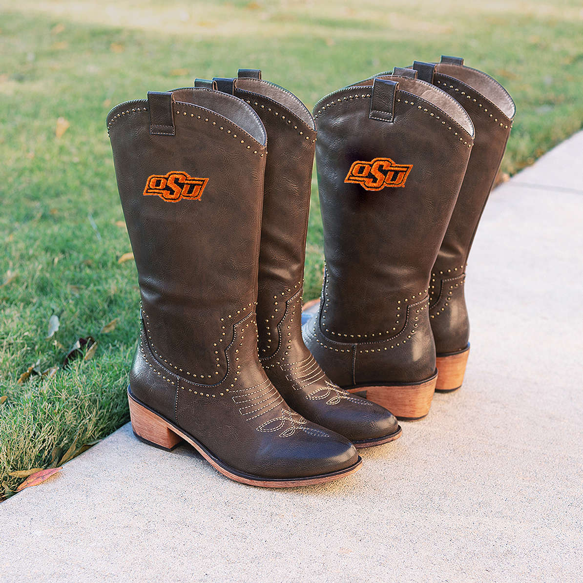 Oklahoma State Cowboy Boots in Brown