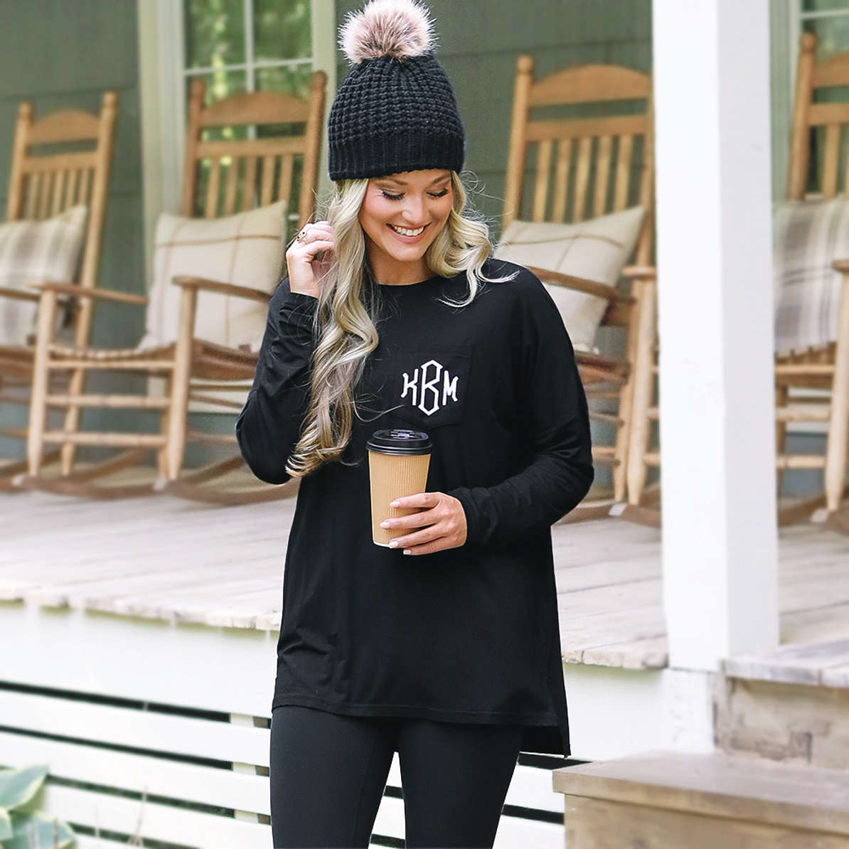 Monogrammed Tunic Shirt | Marleylilly