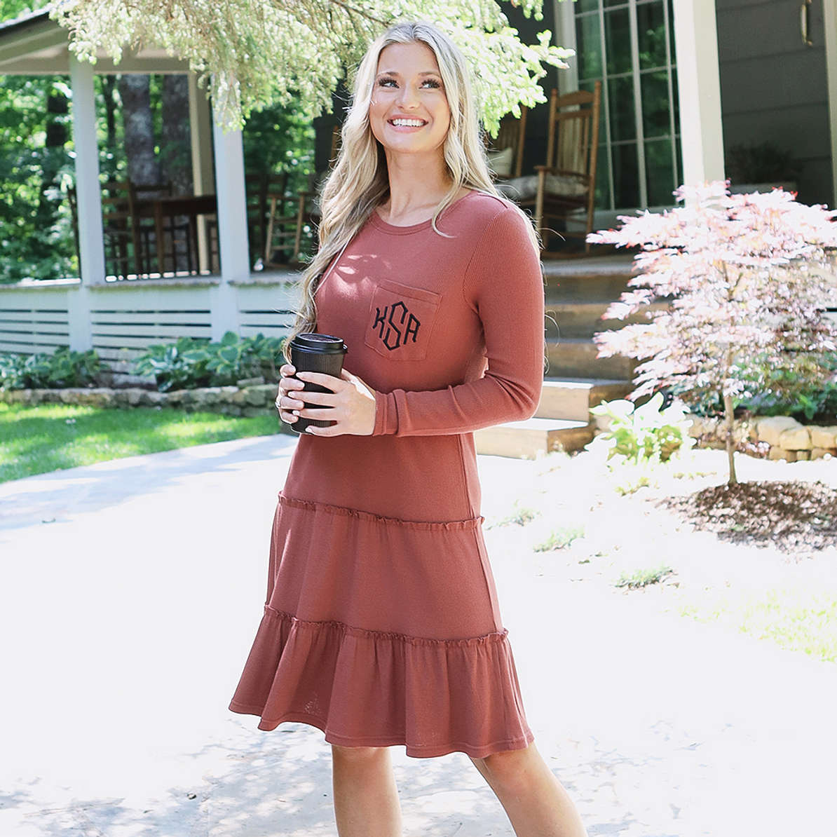 Personalized Waffle Dress | Marleylilly