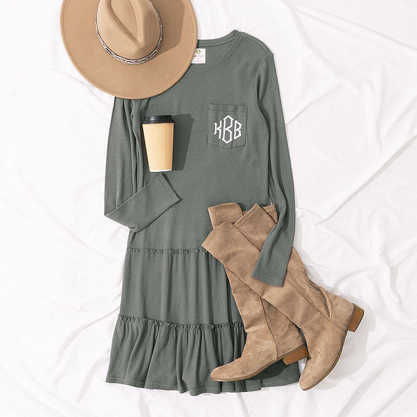 Personalized Waffle Dress | Marleylilly