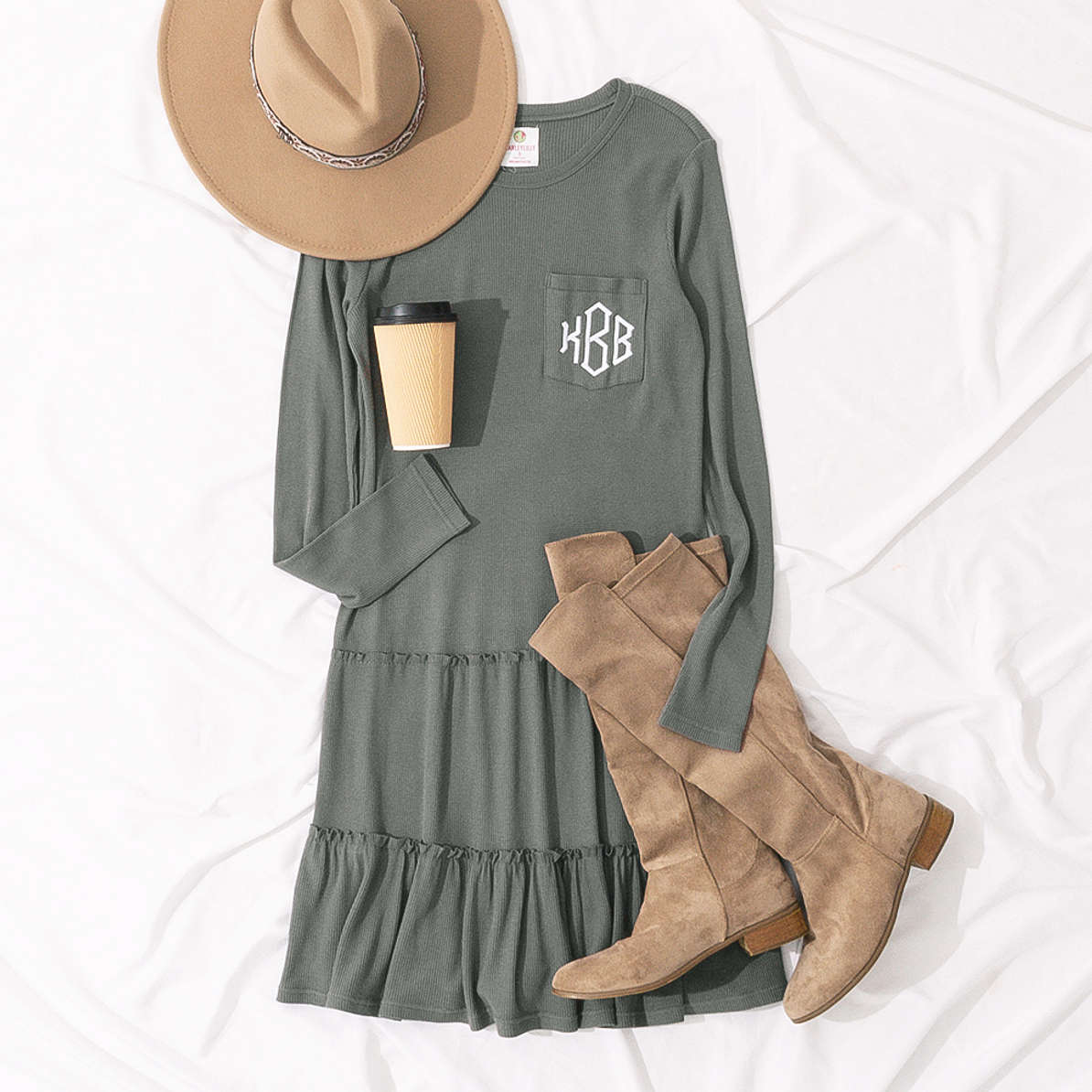 Personalized Waffle Dress | Marleylilly