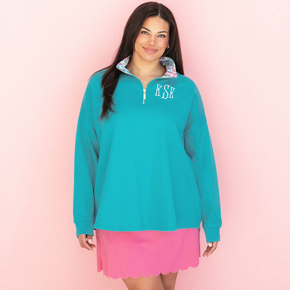 Personalized Quarter Zip Sweatshirt