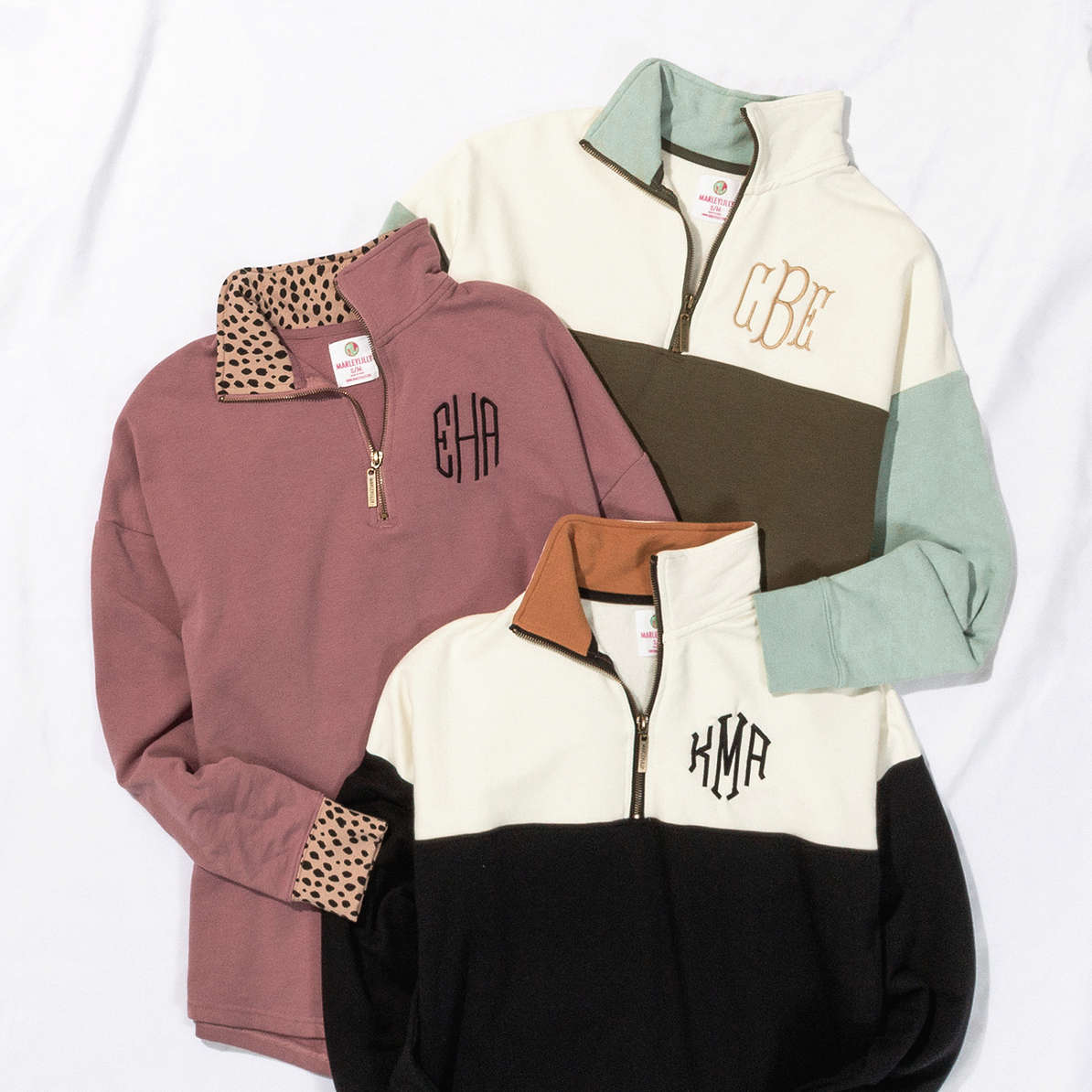 Personalized Quarter Zip Sweatshirt