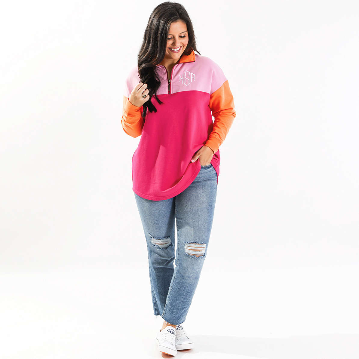 Personalized Quarter Zip Sweatshirt