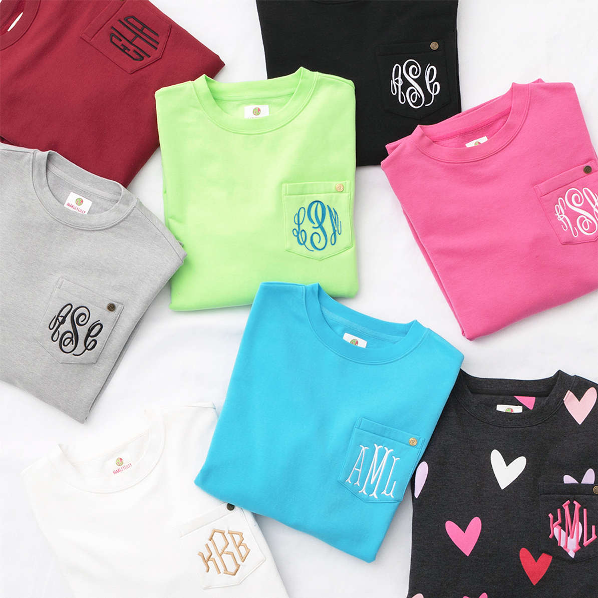 Monogrammed Crewneck Sweatshirt From Marleylilly