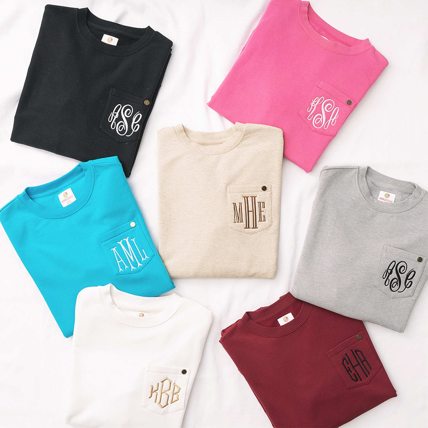 Monogrammed Crewneck Sweatshirt From Marleylilly