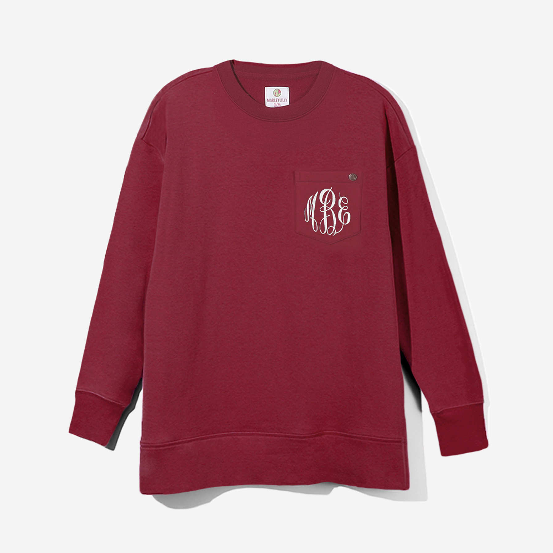 Monogrammed Crewneck Sweatshirt From Marleylilly
