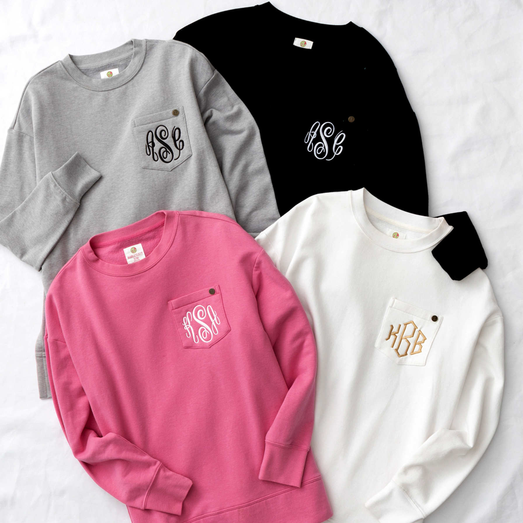Monogrammed Crewneck Sweatshirt From Marleylilly
