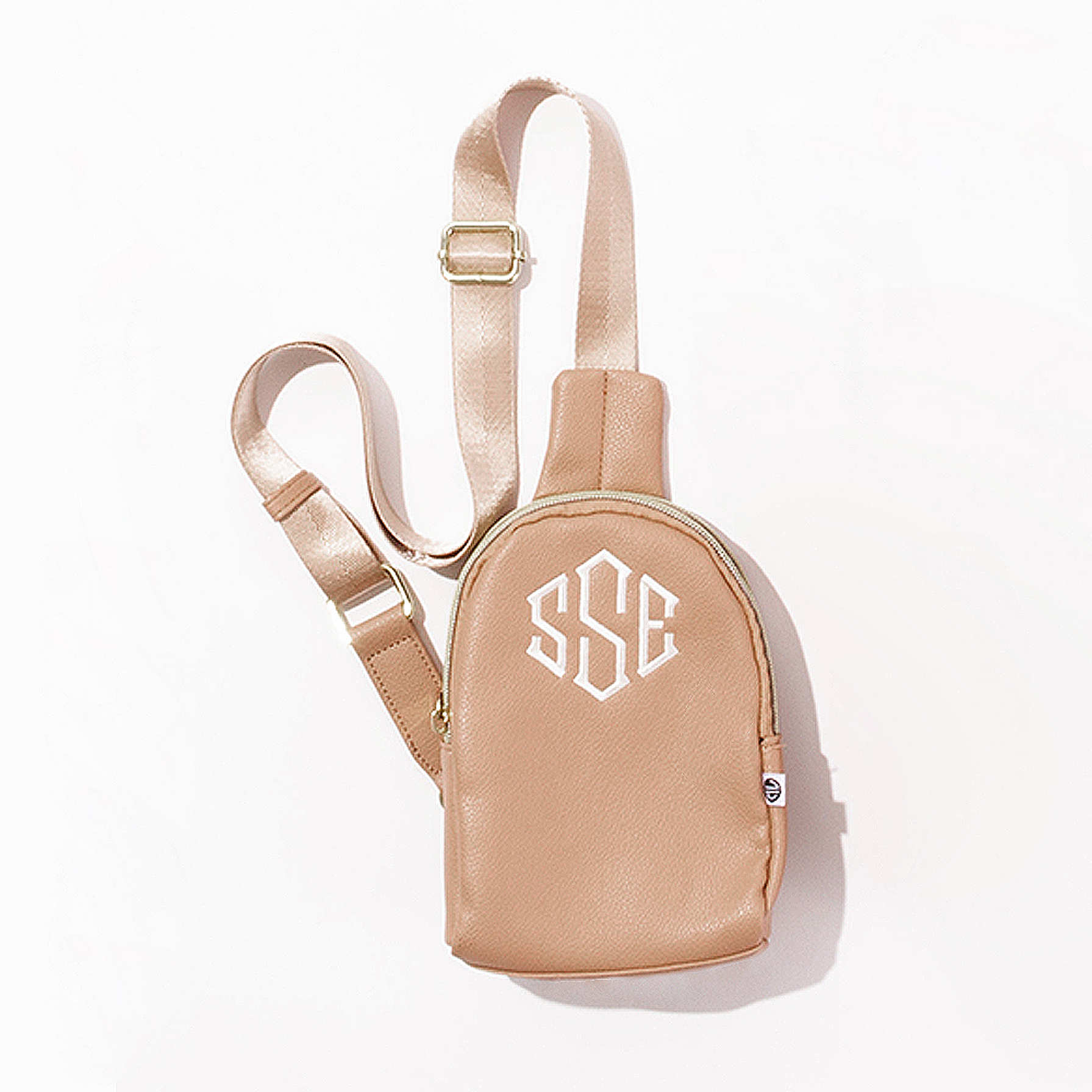 Personalized Faux Leather Sling Bag | Marleylilly