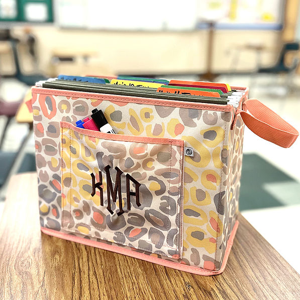 Monogrammed Bin | Marleylilly