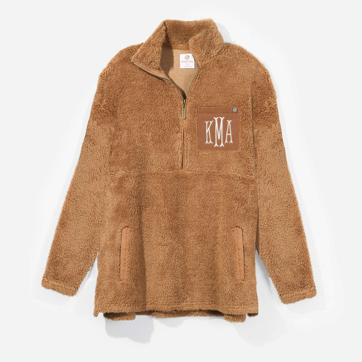 Monogrammed Sherpa Pullover Tunic | Marleylilly