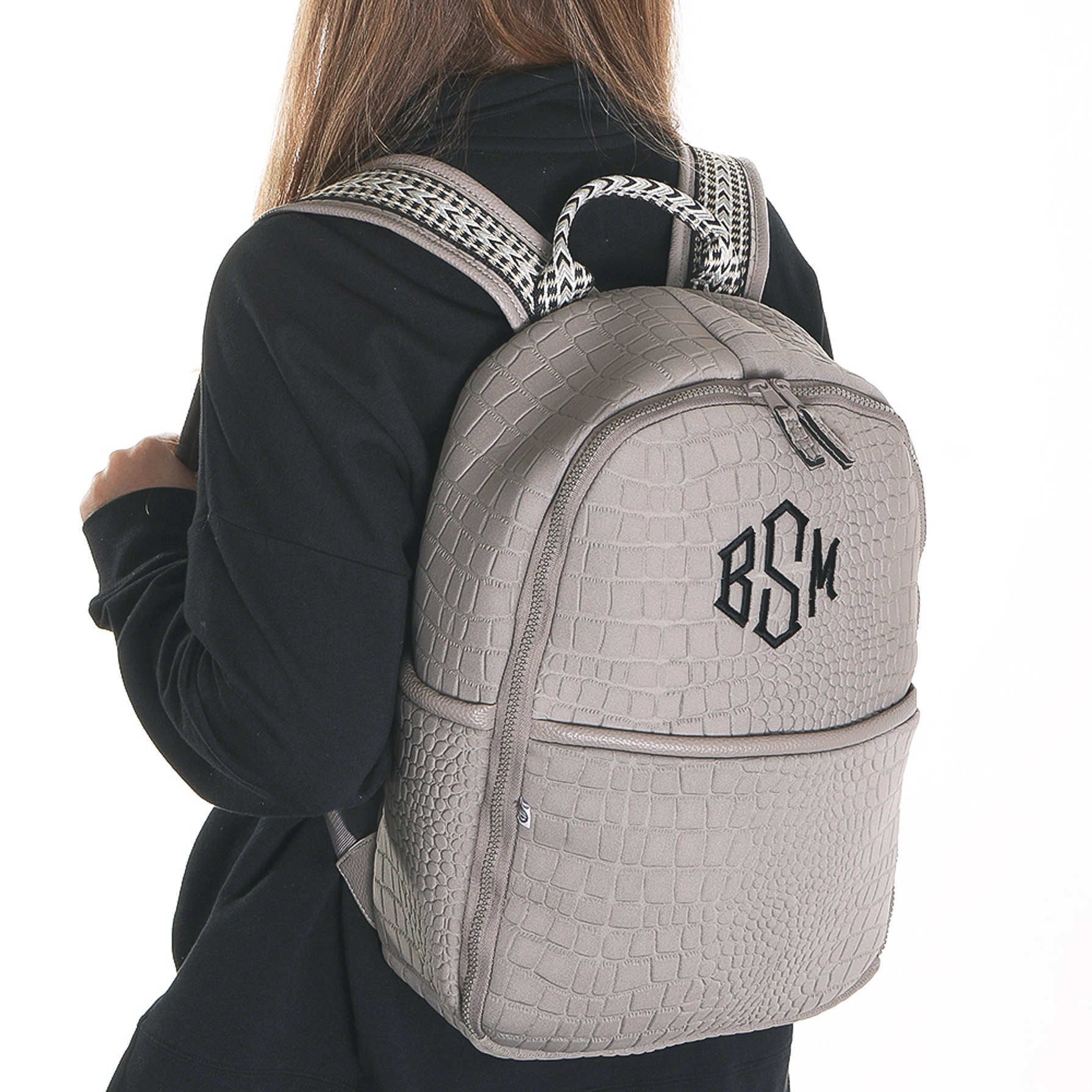 Personalized Textured Neoprene Backpack | Marleylilly