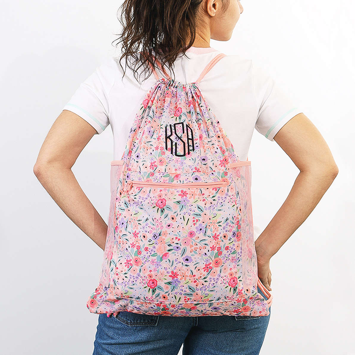 Personalized Cinched Bag | Marleylilly