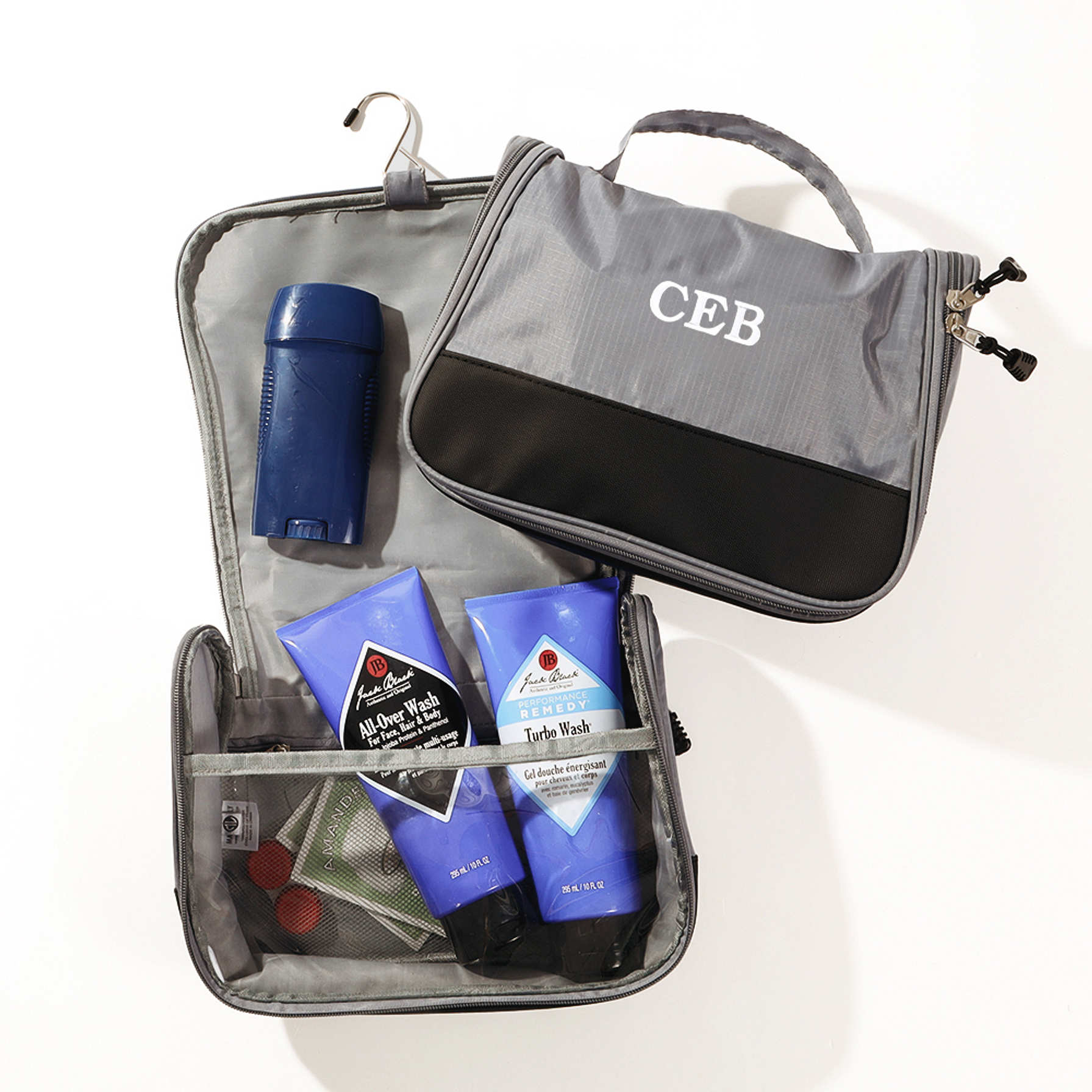 Personalized Mens Hanging Toiletry Bag