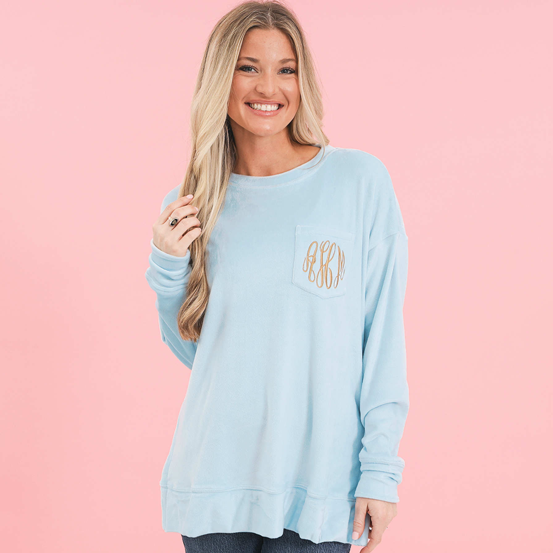 Monogrammed Softspun Sweatshirt | Marleylilly