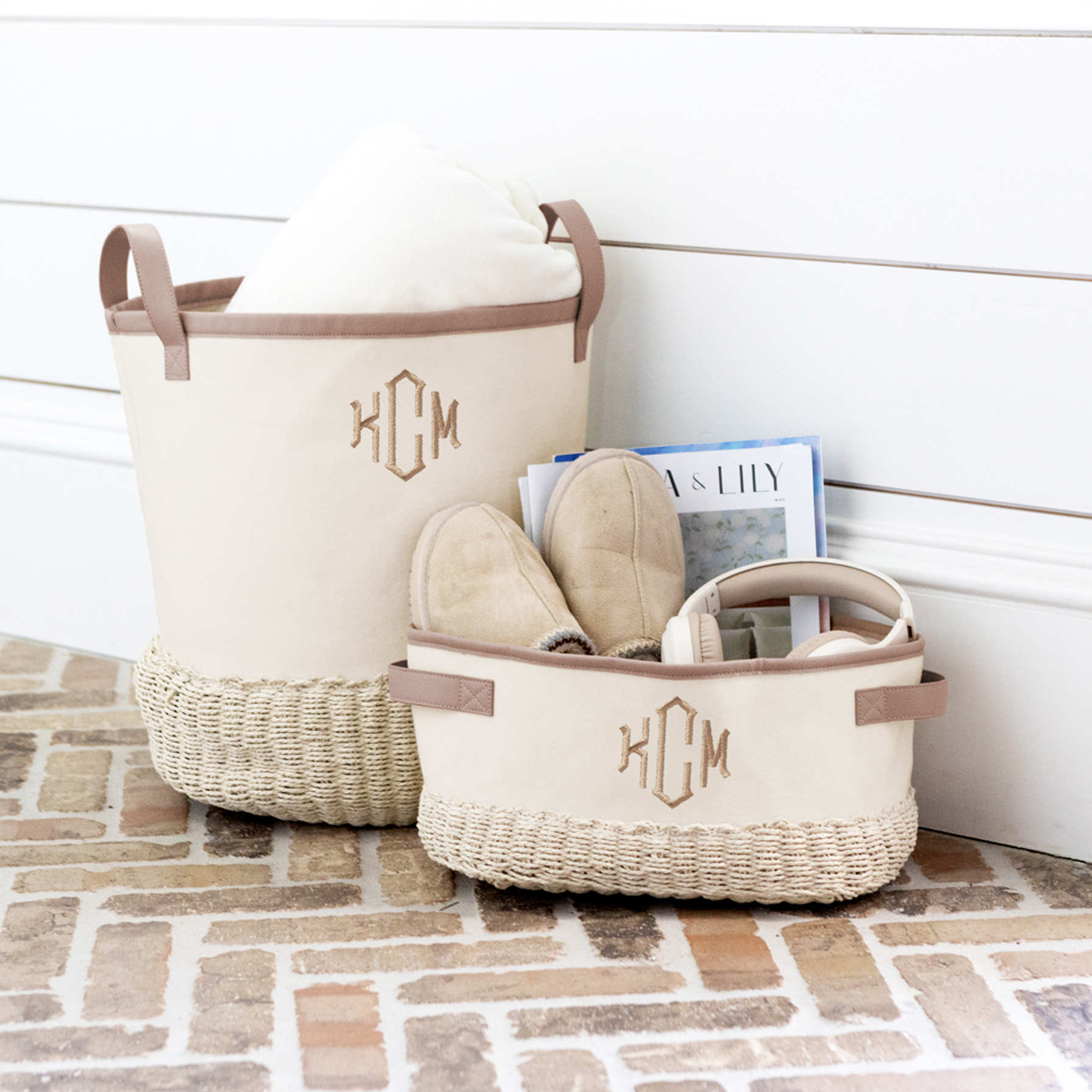 Personalized Stair Basket From Marlleylilly