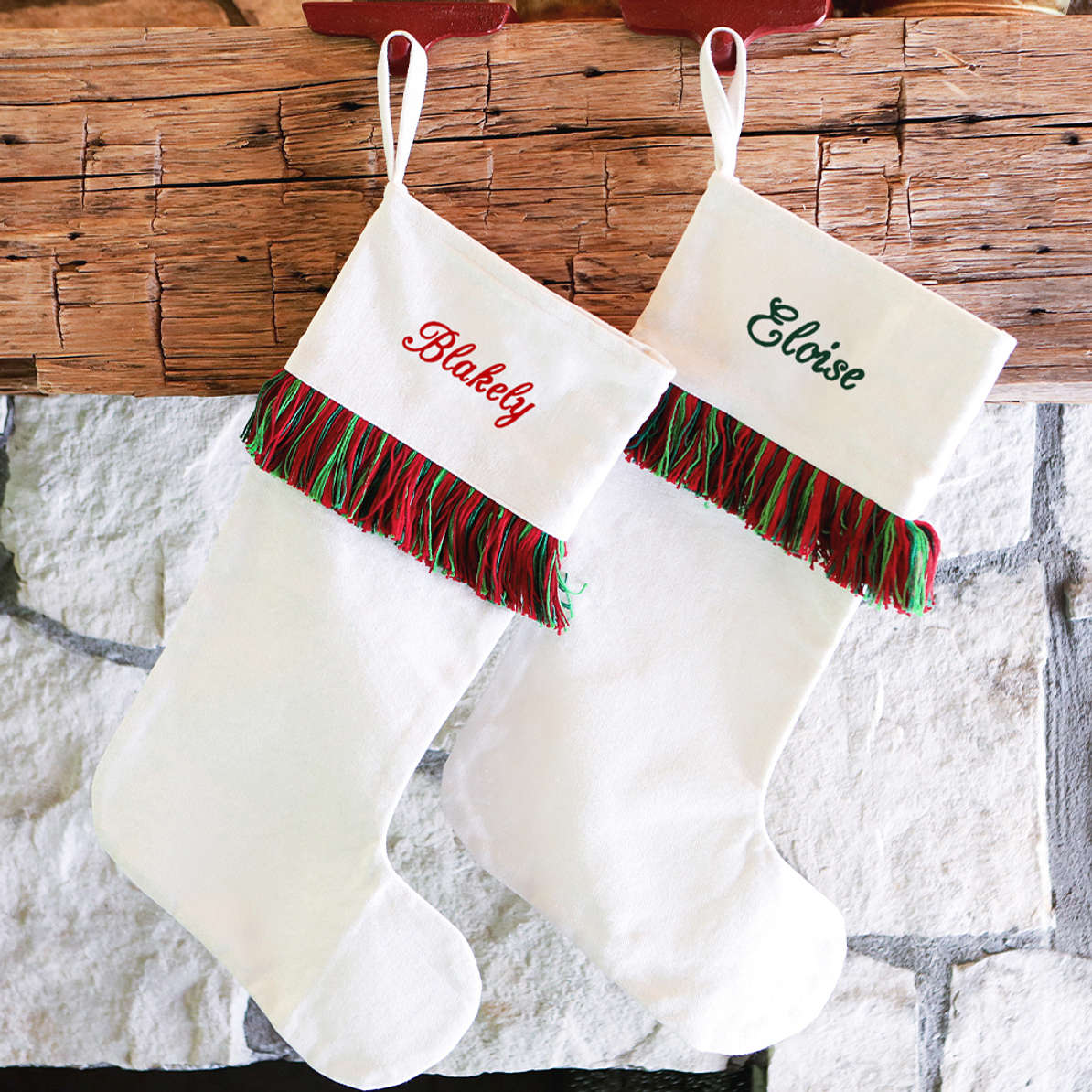 Monogrammed Christmas Stocking | Marleylilly