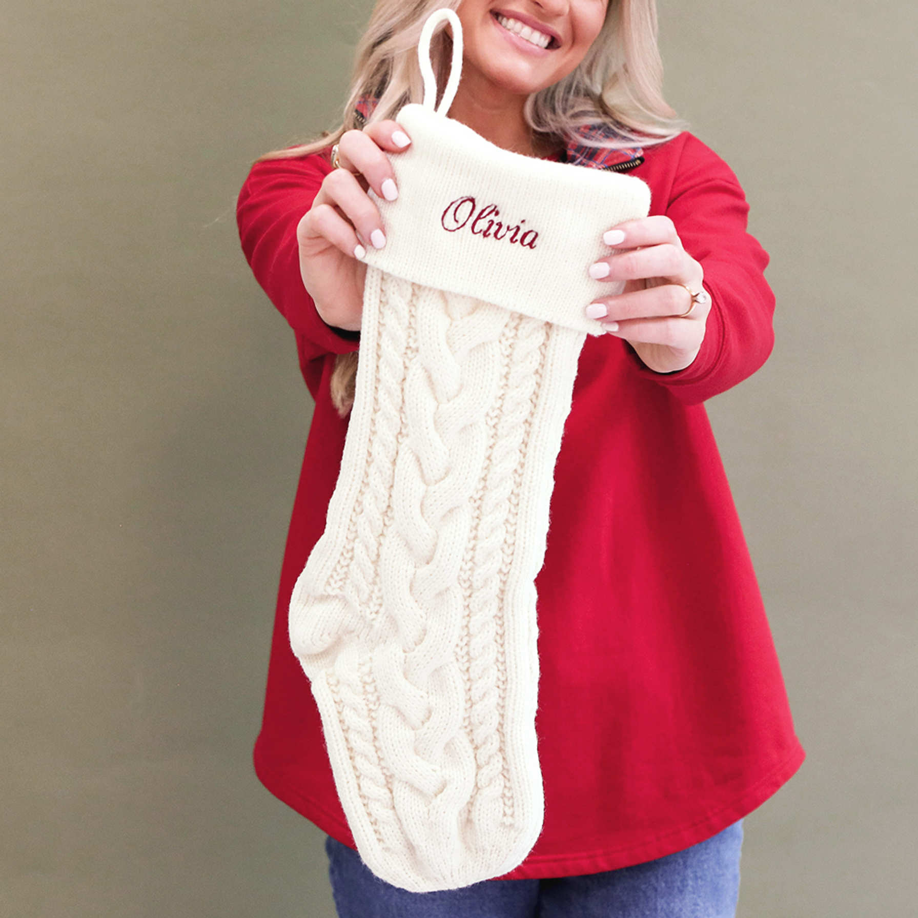 Monogrammed Christmas Stocking | Marleylilly