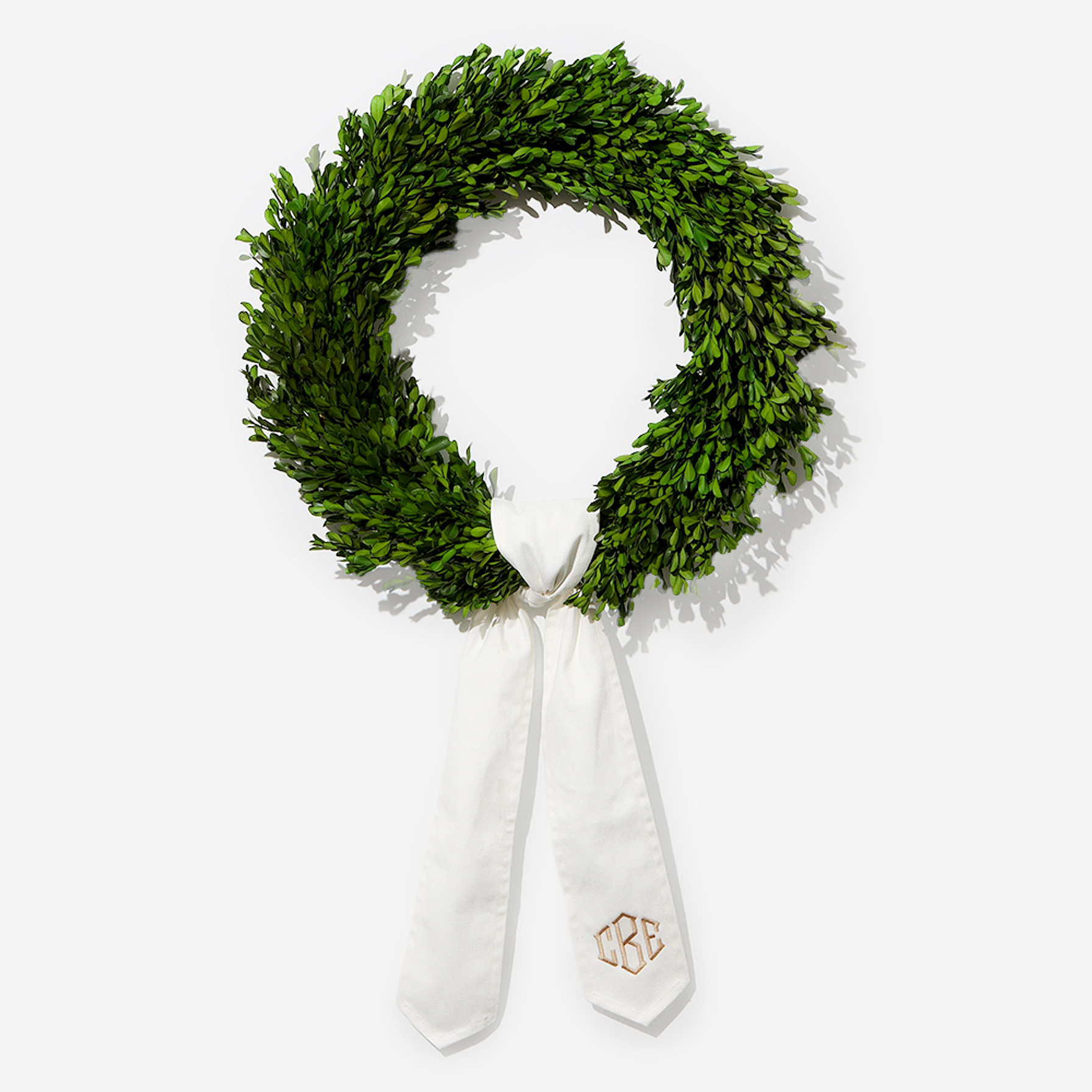 Monogrammed Wreath Sash | Marleylilly