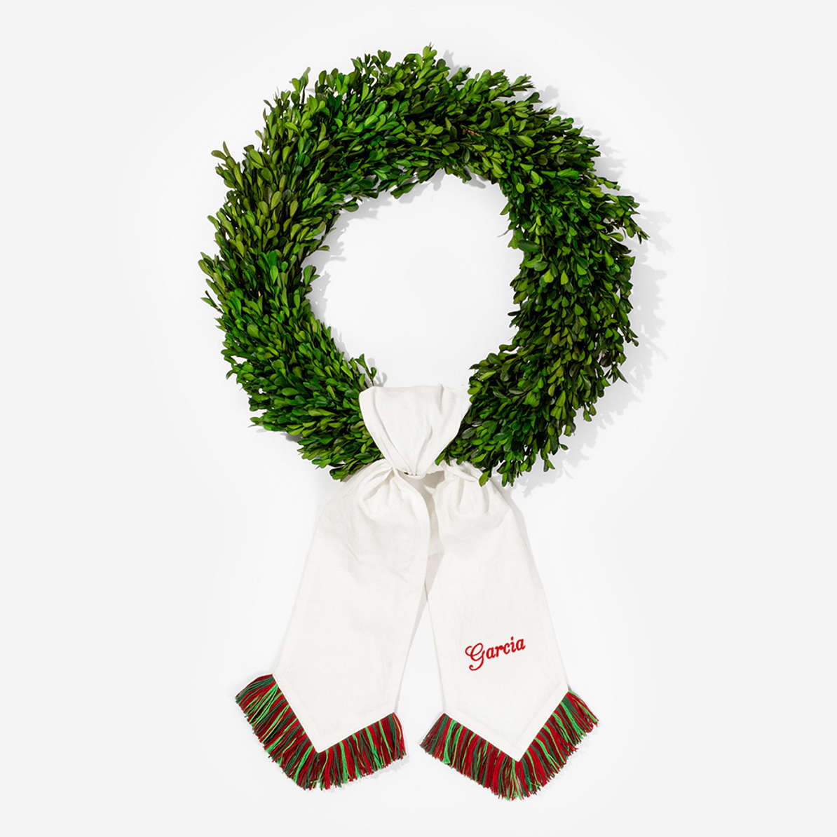 Monogrammed Wreath Sash | Marleylilly