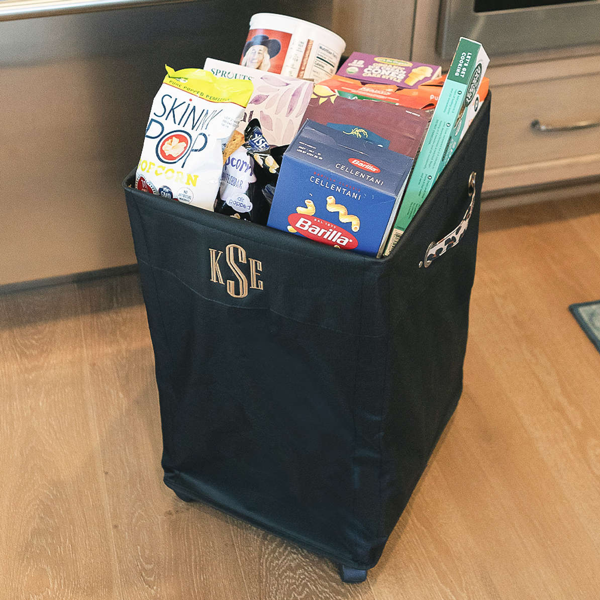 Personalized Collapsible Rolling Cart | Marleylilly