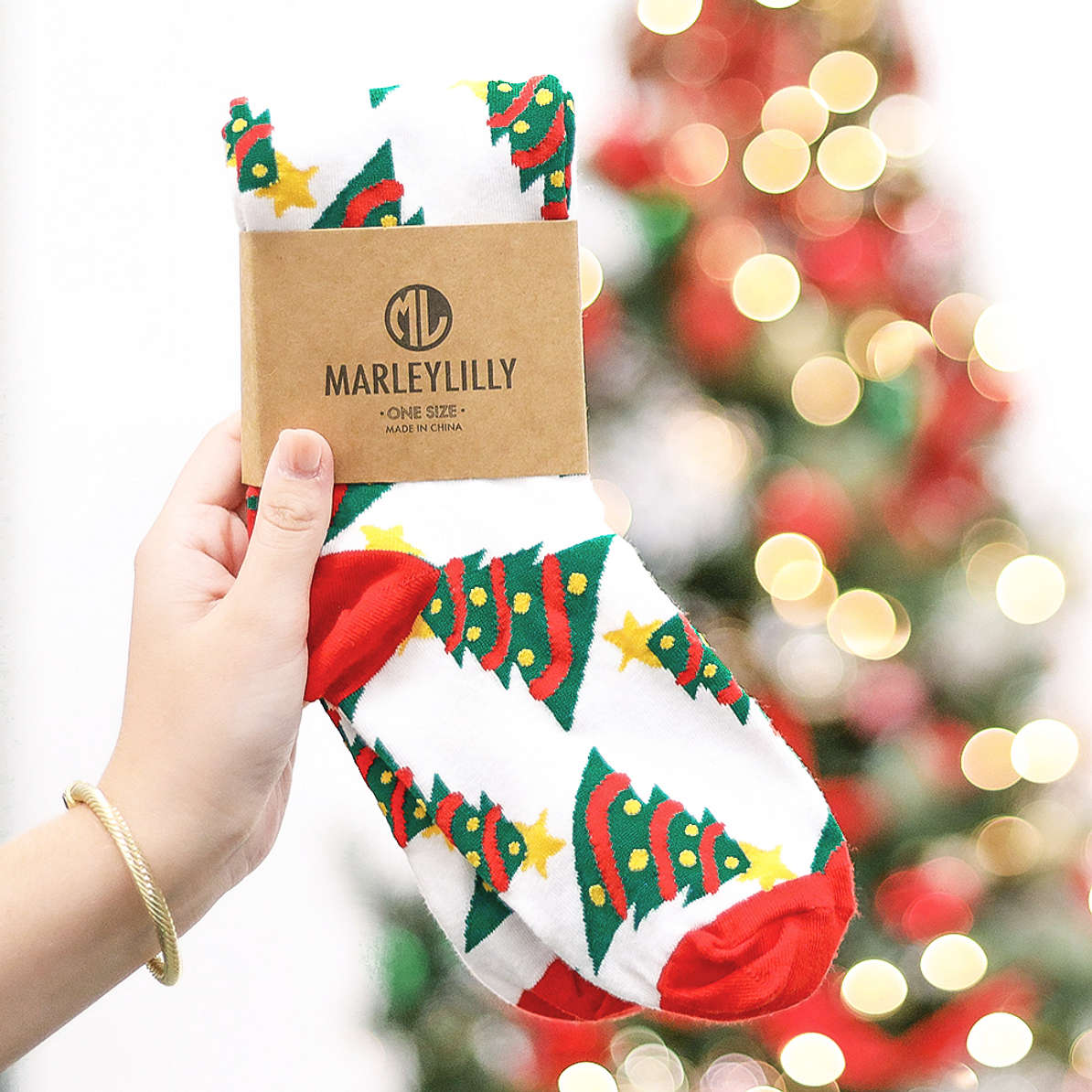 Christmas Tree Socks | Marleylilly