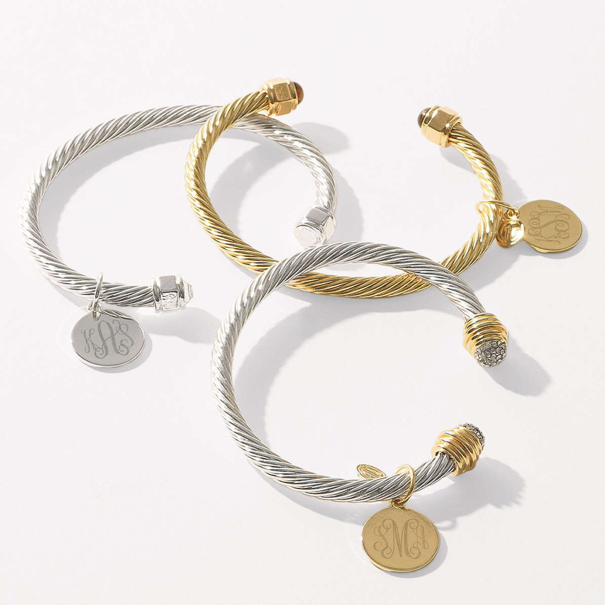 Monogrammed Cable Bracelet | Marleylilly