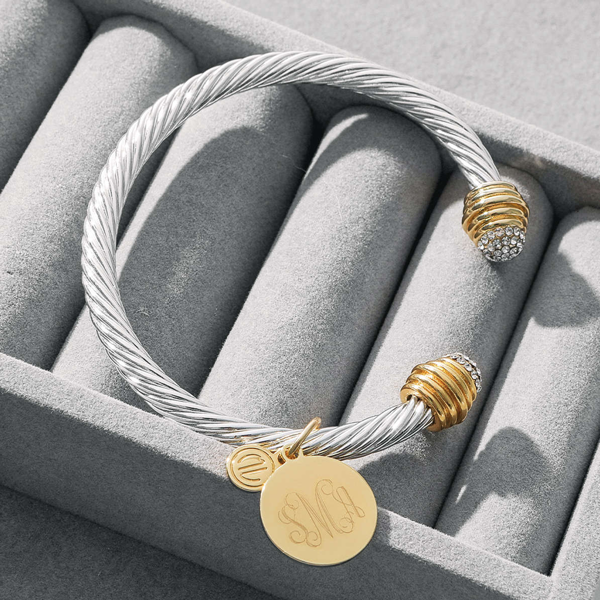 Monogrammed Cable Bracelet | Marleylilly