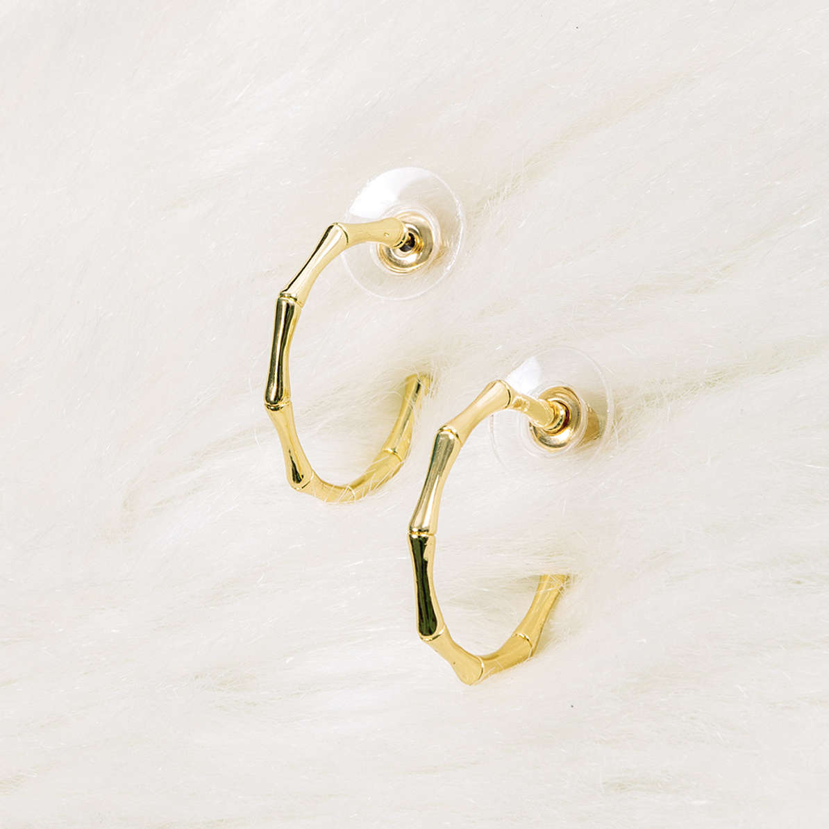 Bamboo Hoop Earrings - Marleylilly