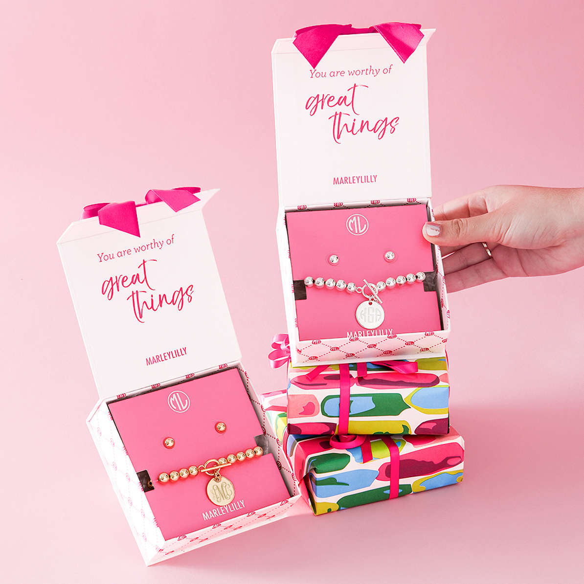 Monogrammed Jewelry Gift Set | Marleyilly