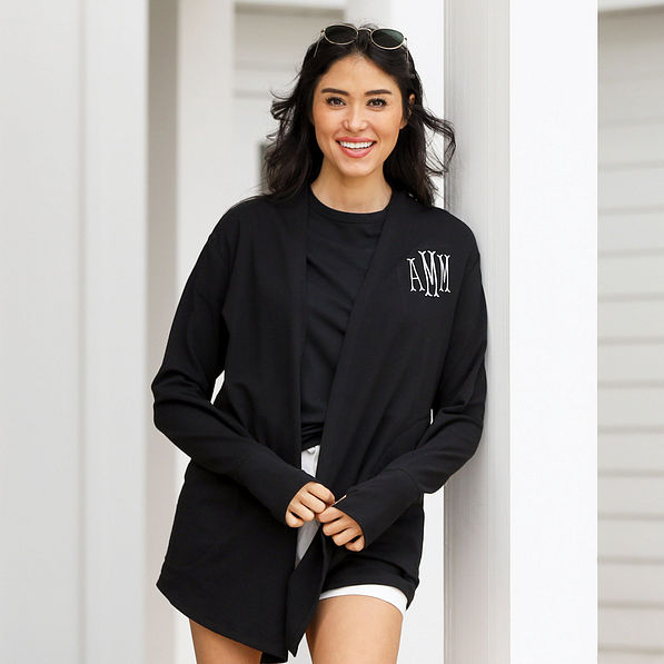 Personalized Sweatshirt Cardigan | Marleylilly