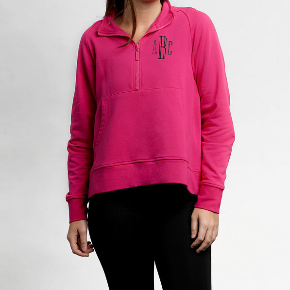 Personalized Quarter Zip Pullover | Marleylilly