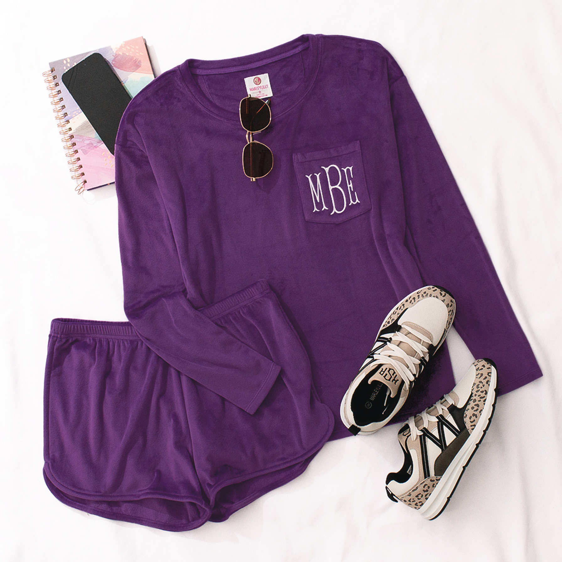 Personalized Velour Lounge Set | Marleylilly