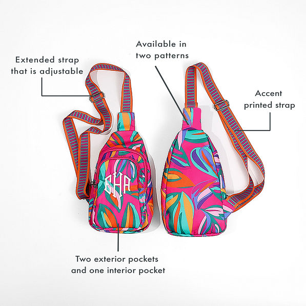 Monogrammed Sling Backpack | Marleylilly